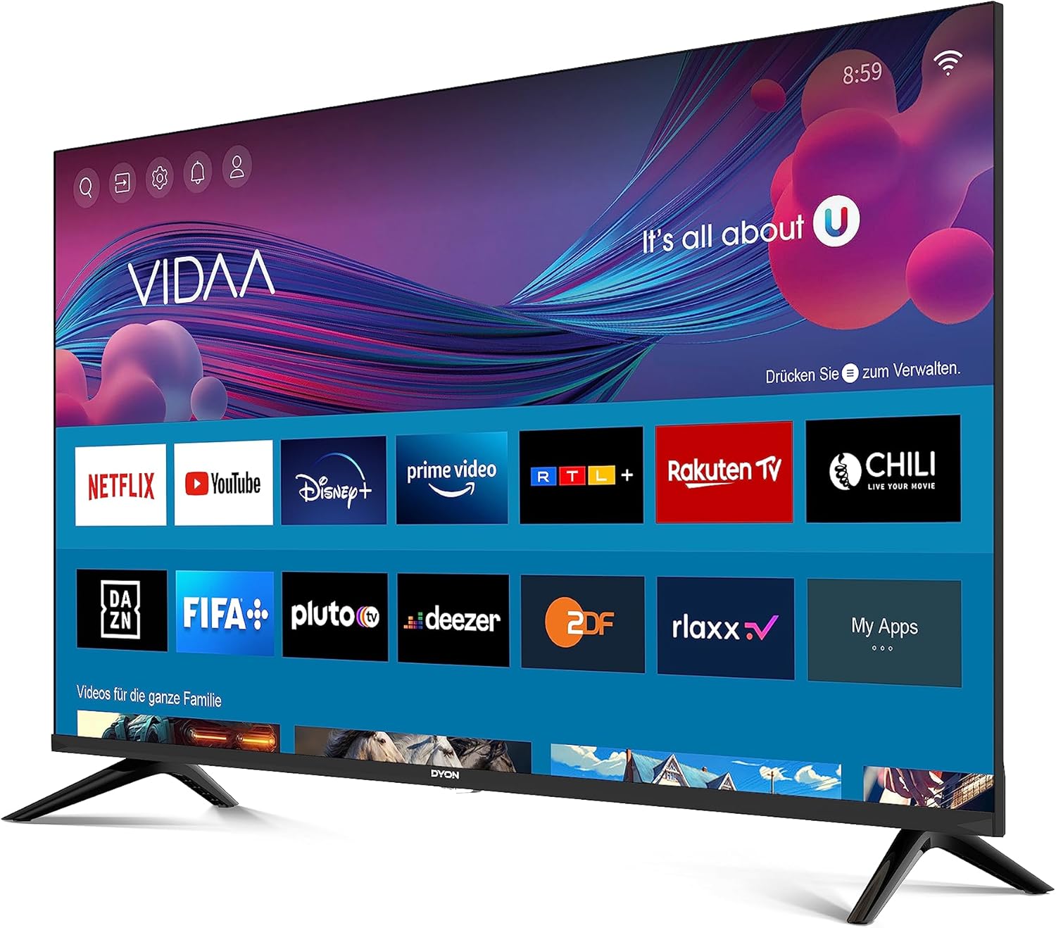 DYON Movie Smart 40 VX-2 im Test: Guter Smart TV Gute Größe ...