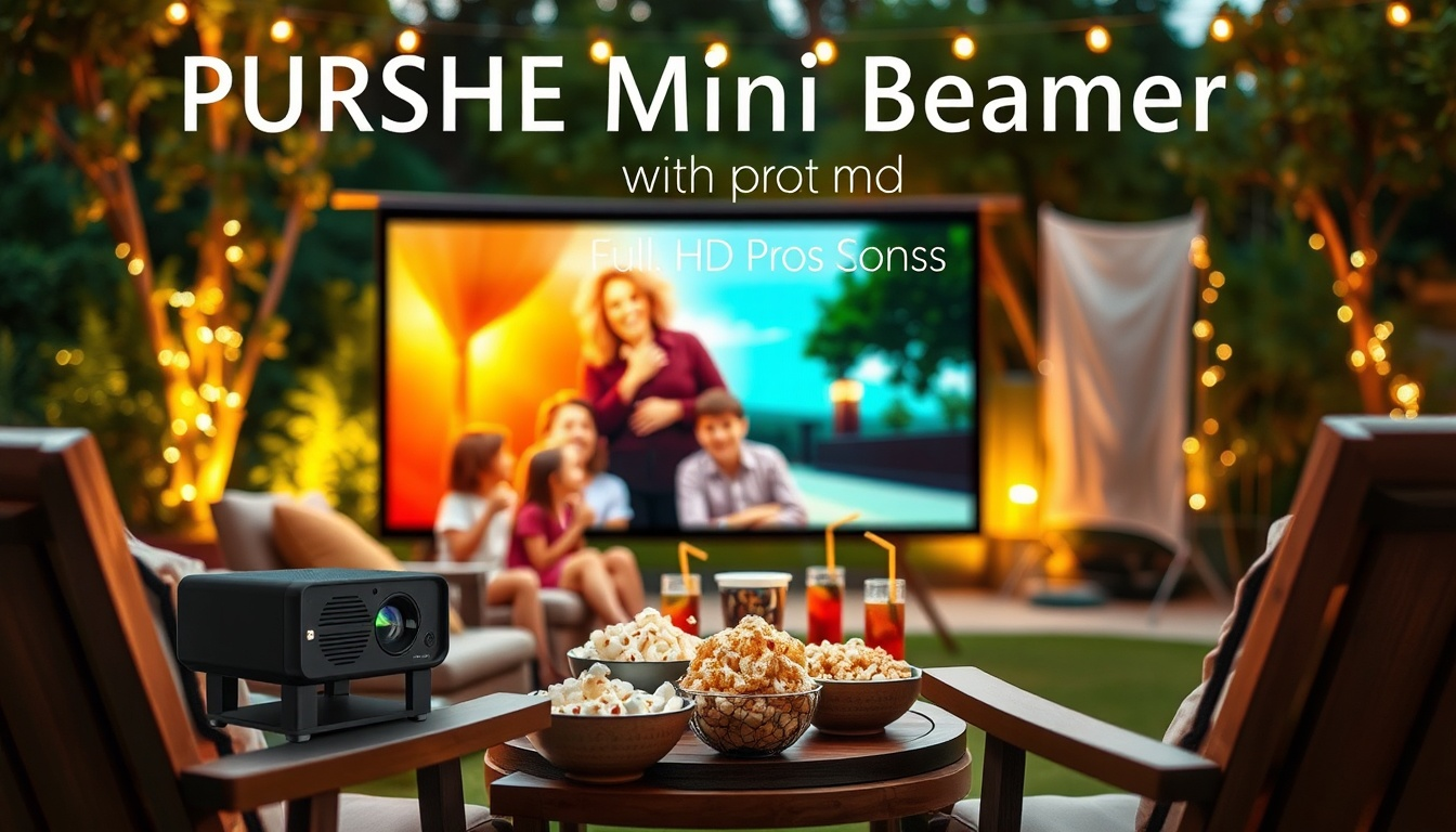 Entdecken Sie den PURSHE Mini Beamer: Ihr perfekter Projektor ...