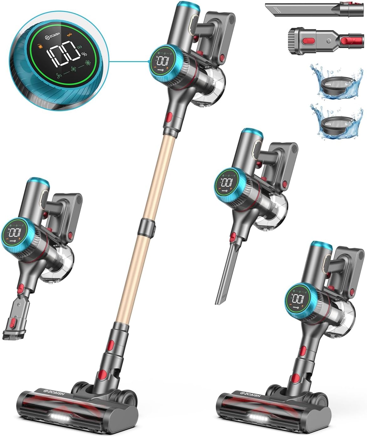 ZCAISH Z1 Akku Staubsauger im Test: Saugleistung und Zubehör ...