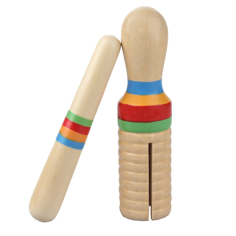 Hölzerne Guiro, Guiro Crow Sounder Spielzeug Percussion Musikinstrumen ...