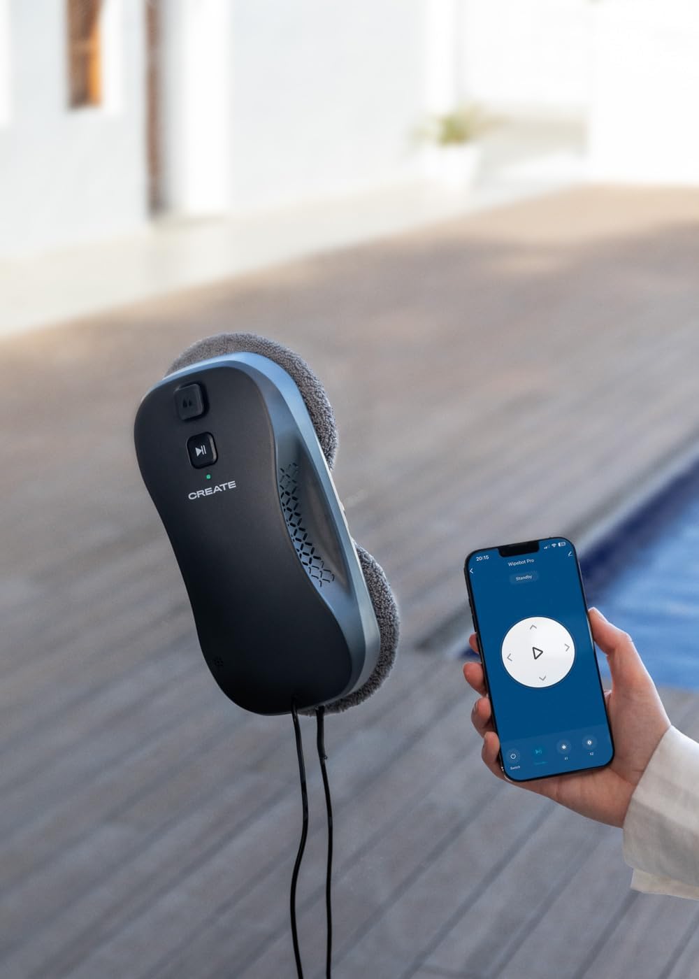 CREATE / WIPEBOT PRO/Automatischer Fensterputzroboter mit WLAN/Doppelt ...