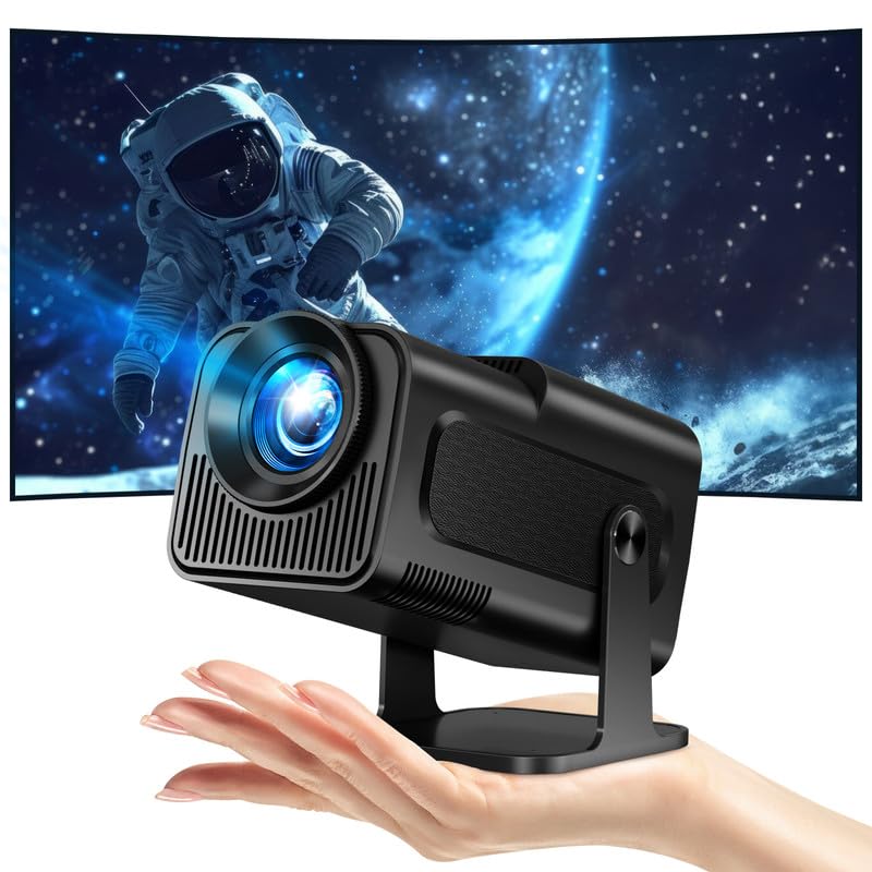 Mini Beamer, 4K Full HD 1080P Projector, Unterstützt WiFi 6 und BT 5.0 ...