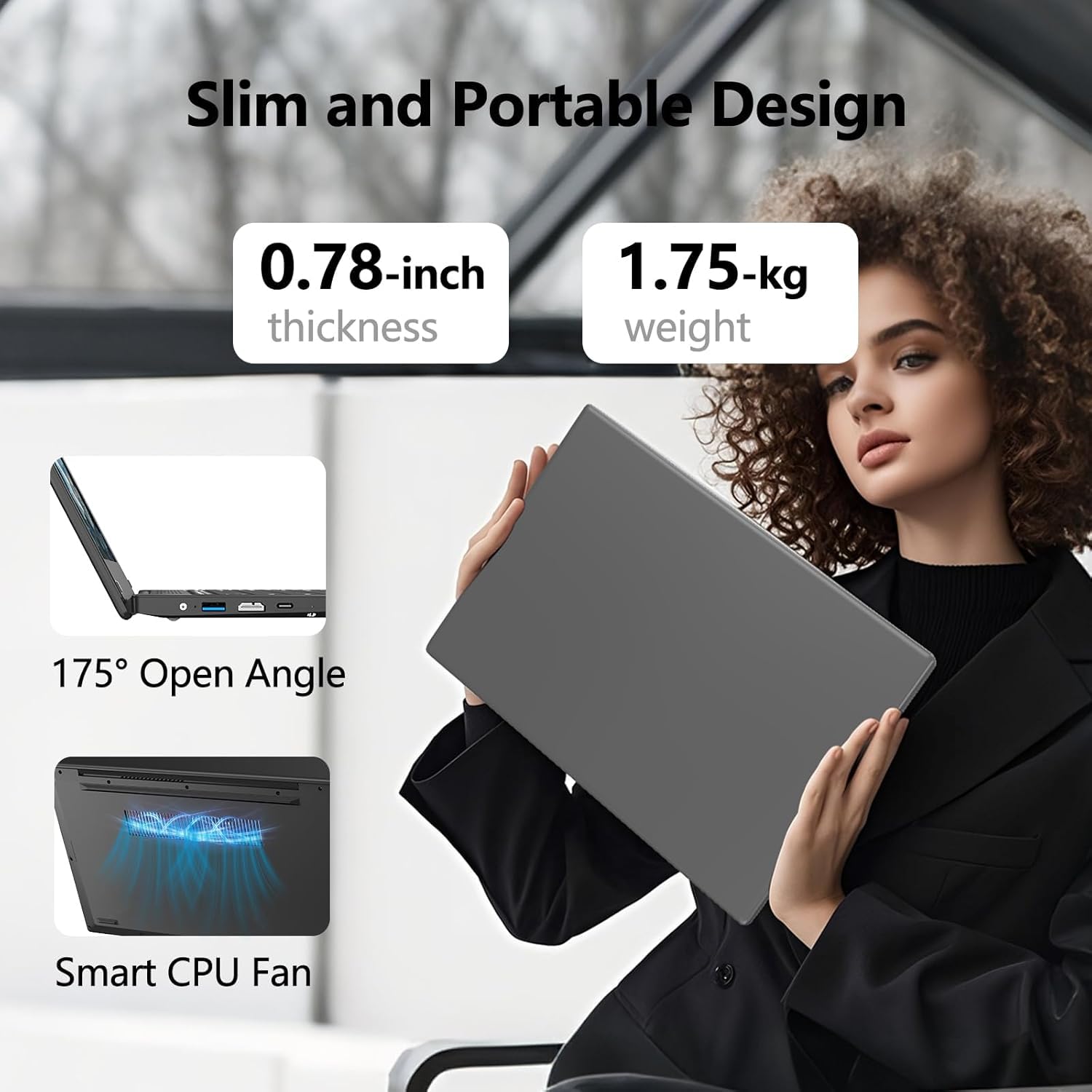 Azeyou Laptop mit 15,6'' FHD, Ryzen 3 3200U Prozessor Notebook, 16 GB ...