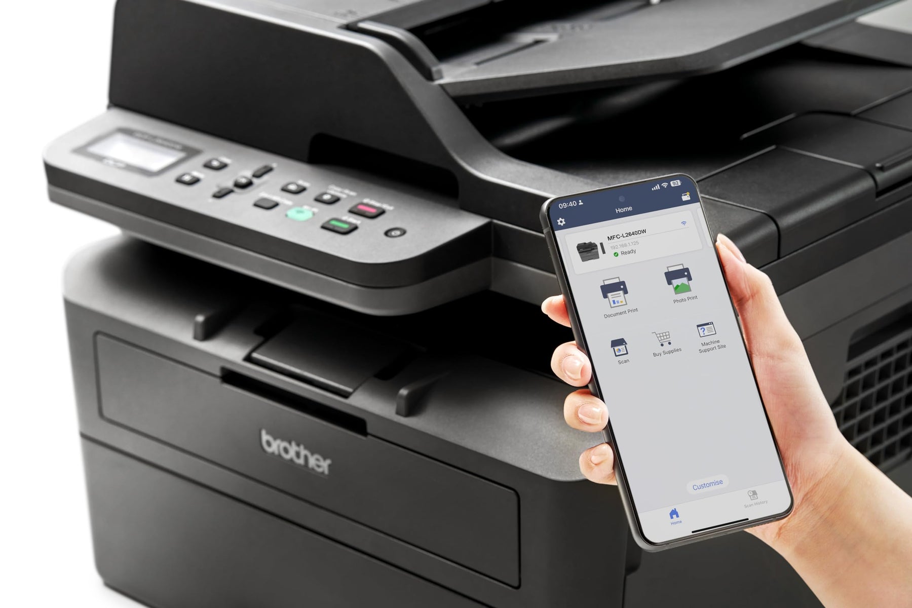 Brother DCP-L2640DN Monolaser-Multifunktionsdrucker A4 3-in-1, LAN, Du ...