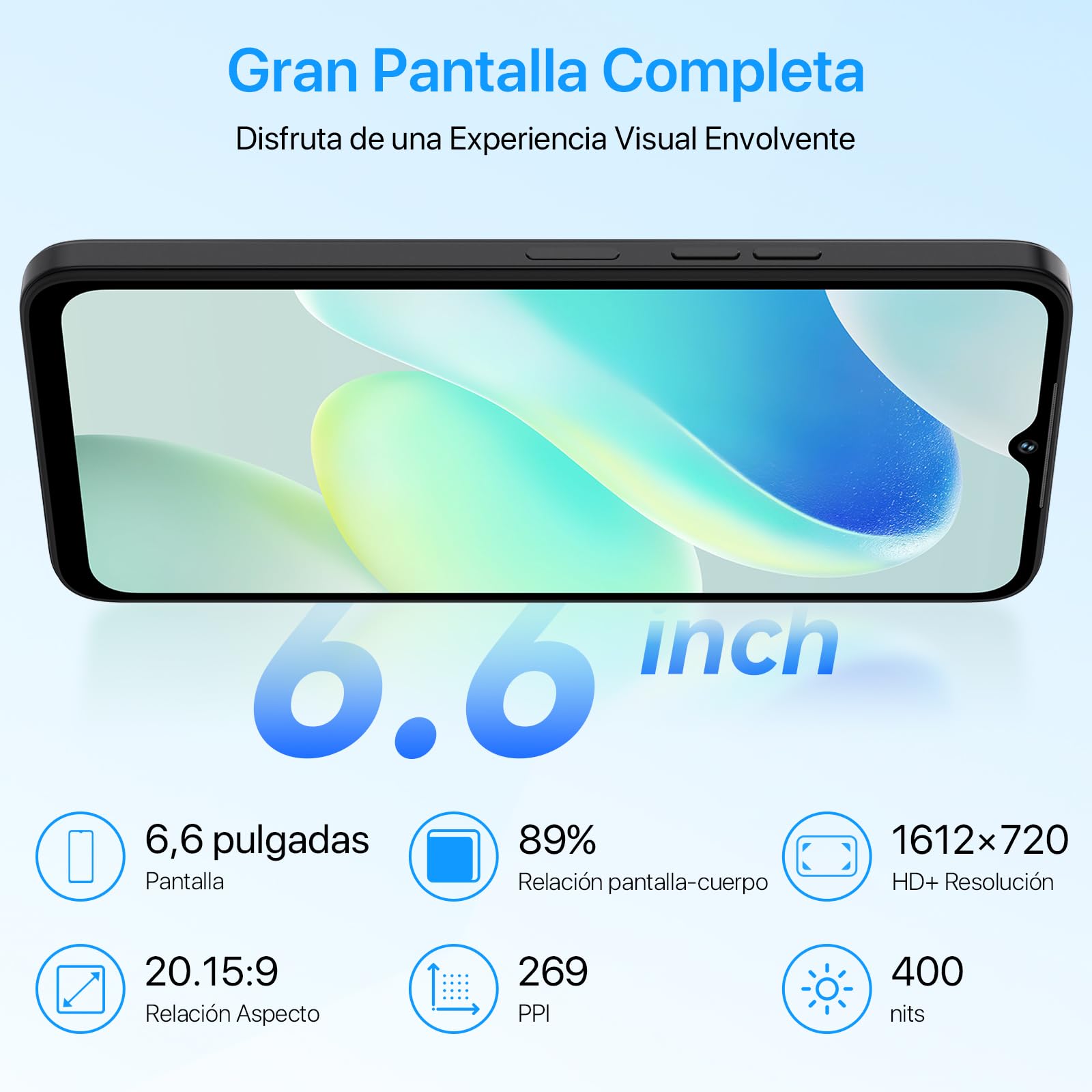 UMIDIGI 50MP Smartphone Ohne Vertrag, 16GB+128GB Android Handy, 6,6 Zo ...