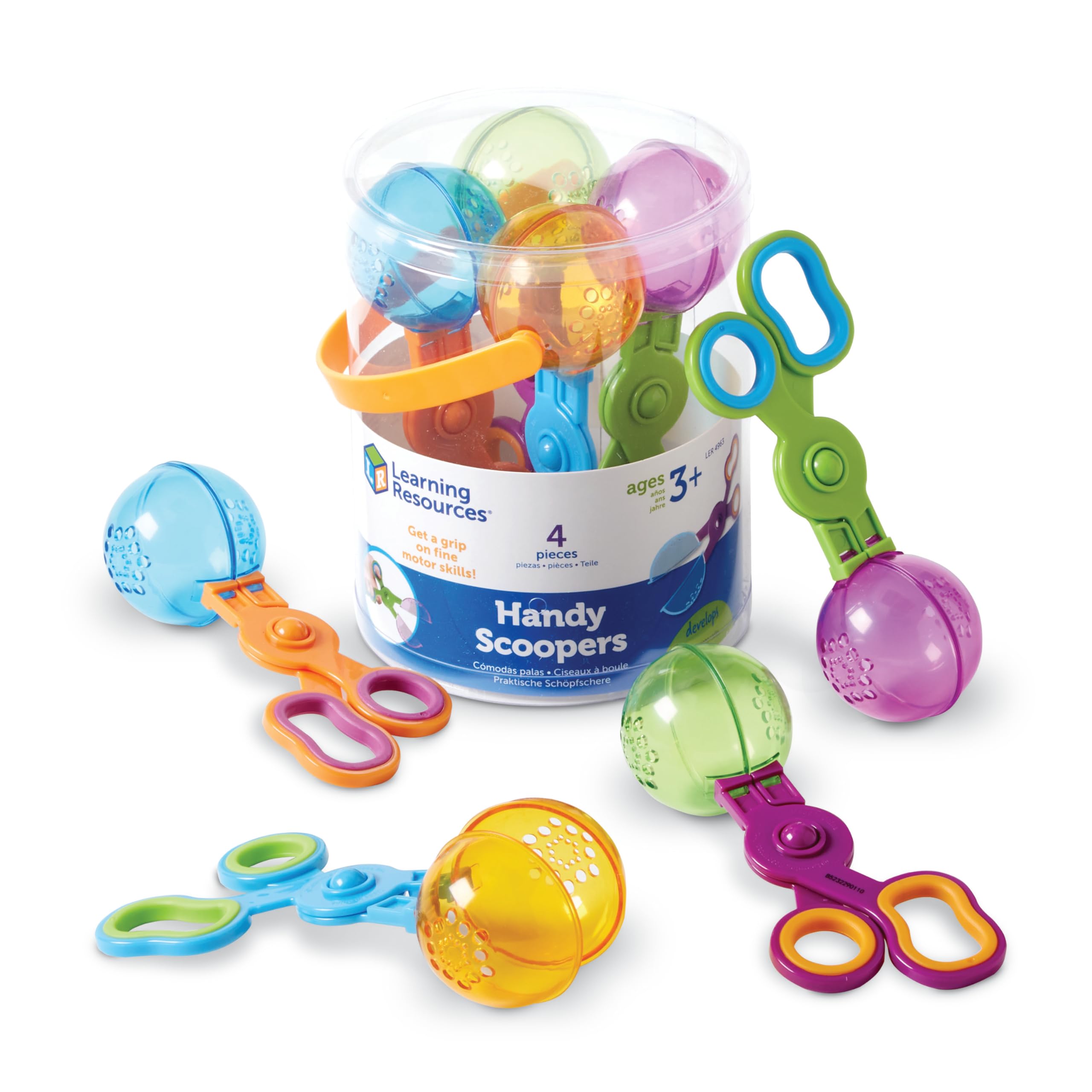 Learning Resources Handy Scoopers Schöpfschere 4er Set, Feinmotorik Sp ...