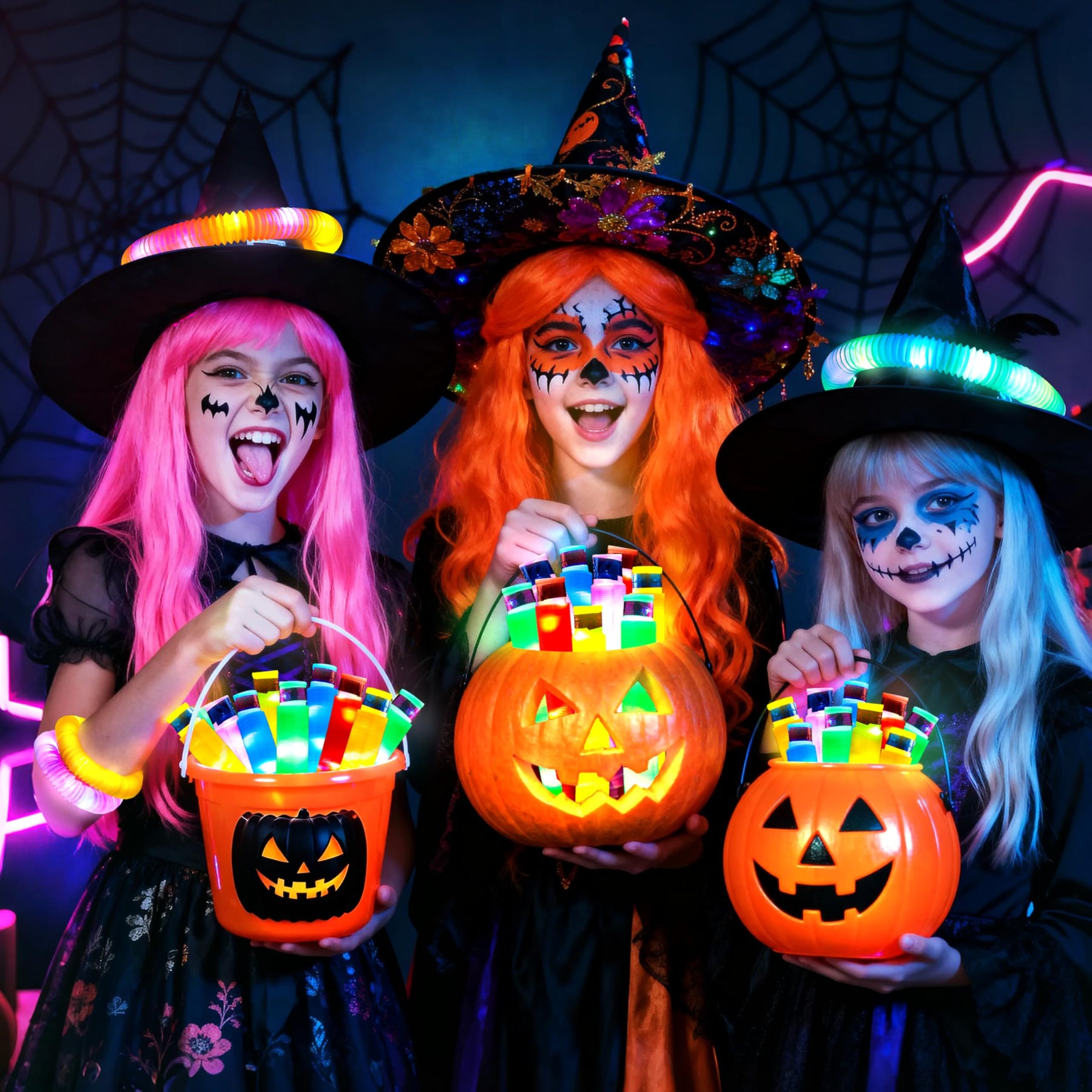JOYIN 9 Stück LED Knicklicht Pop Tubes, Leuchtende Sensorik Spielzeuge ...