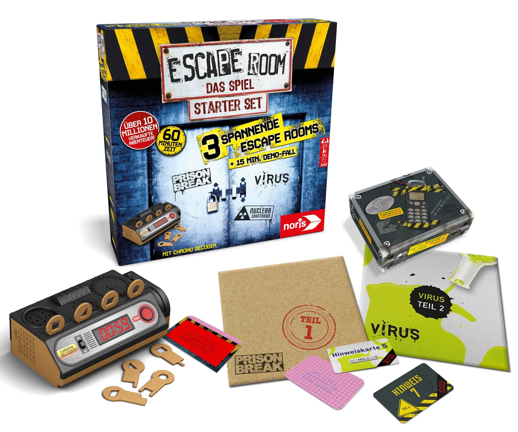 Noris 606102034 Escape Room Starter Set - Familien und Gesellschaftssp ...